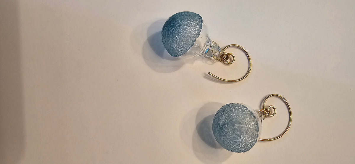 Light sky blue and gold fill earrings – Melissa Schmidt Contemporary ...
